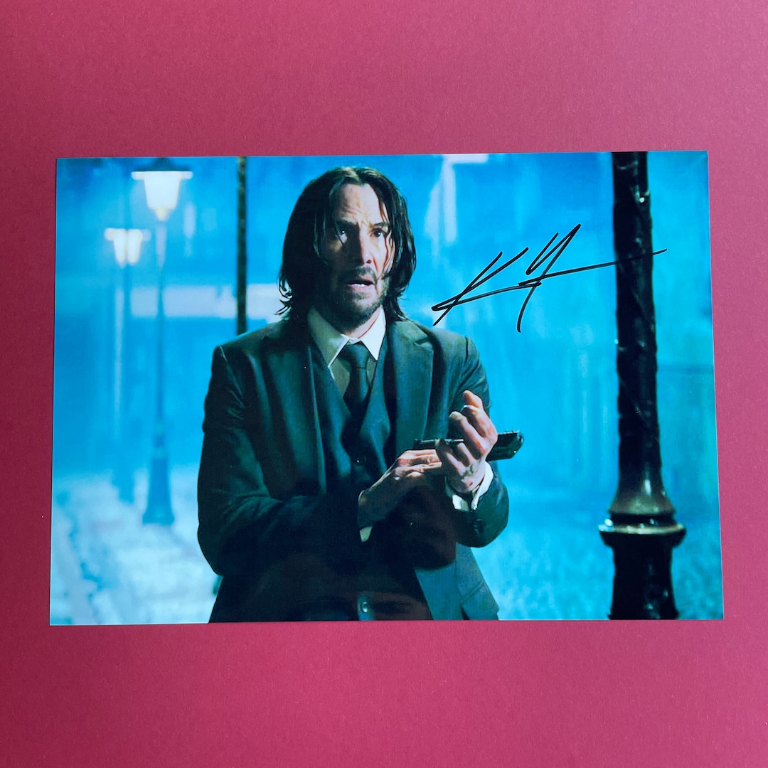KEANU REEVES Authentic Hand-signed Photo Autograph With Coa - Etsy