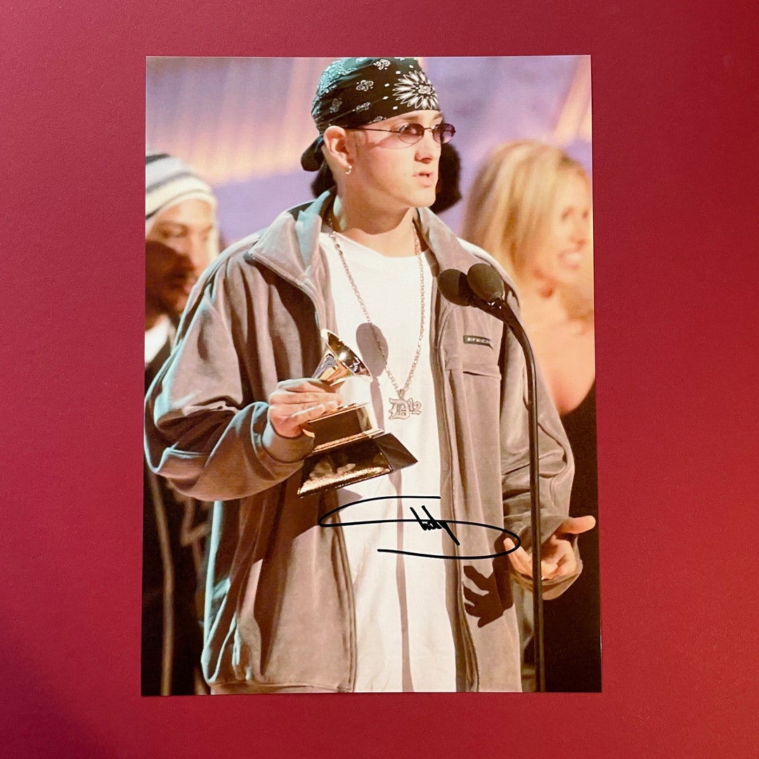 EMINEM Authentic Hand-signed Photo Autograph With Coa - Etsy