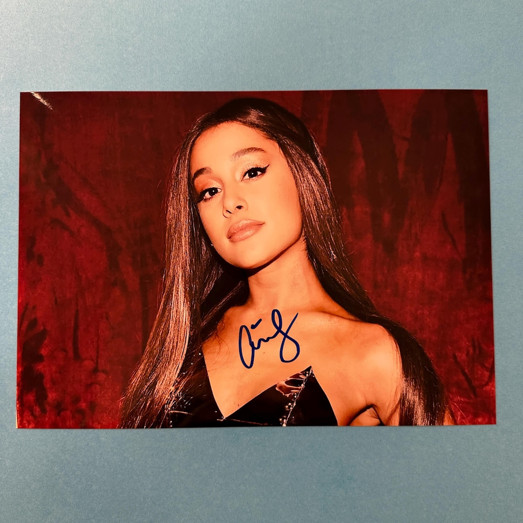 ARIANA GRANDE - Authentic Hand-signed Photo Autograph With Coa - Etsy