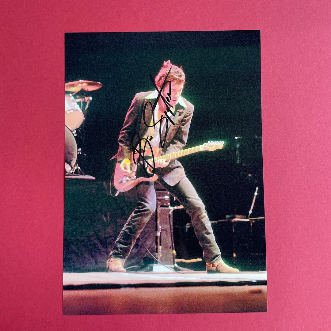 BRUCE SPRINGSTEEN - Authentic Hand-signed Photo Autograph With Coa - Etsy