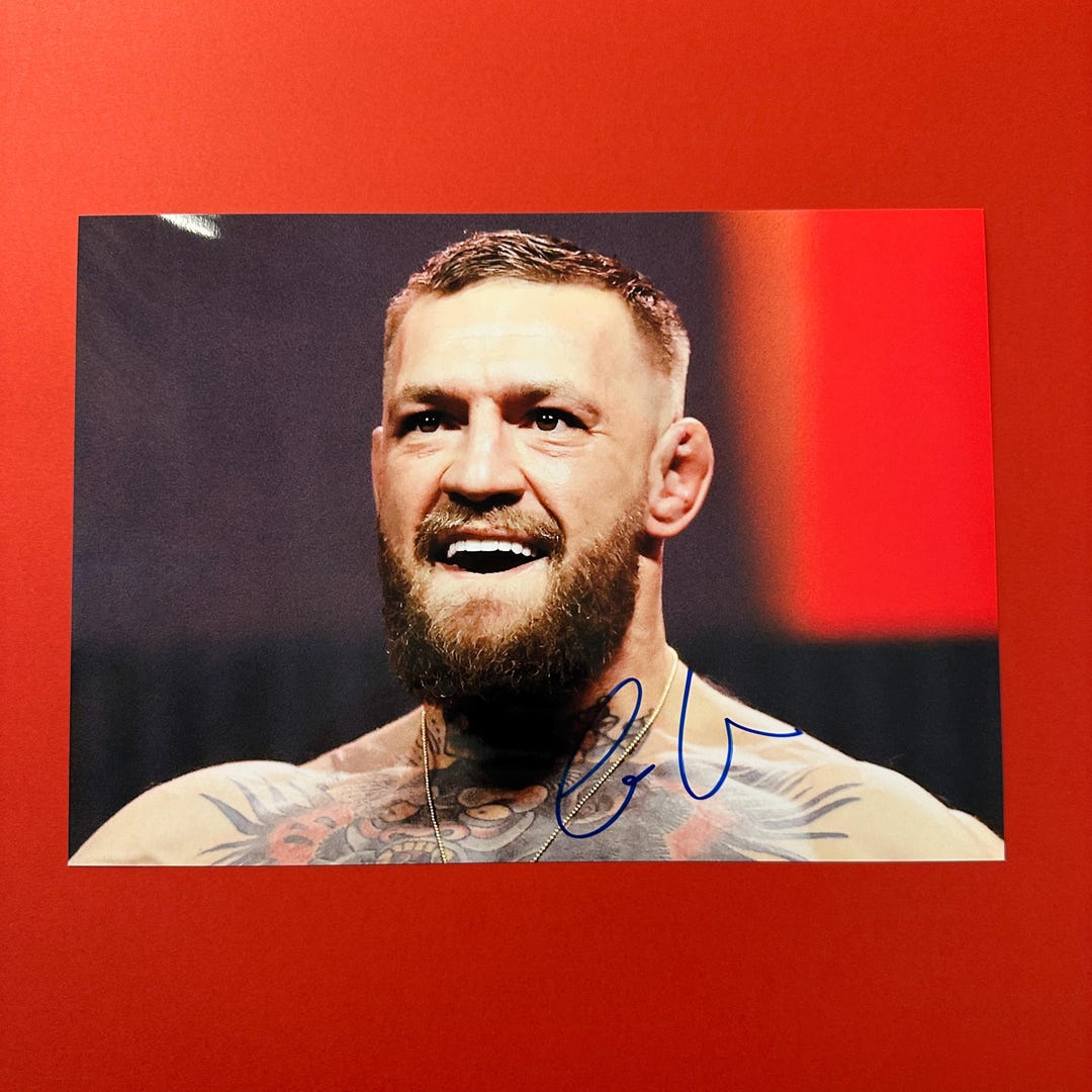 CONOR MCGREGOR - Authentic Hand-signed Photo Autograph With Coa - Etsy