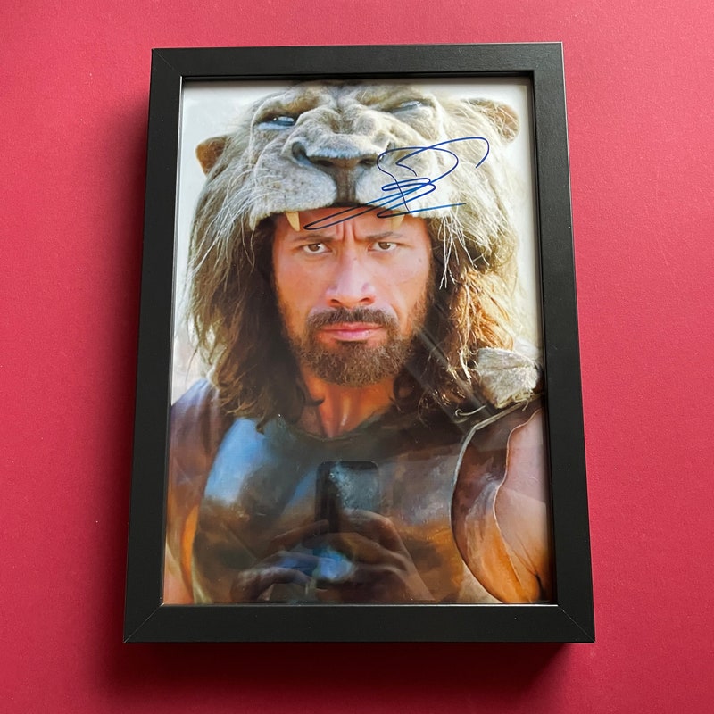 Dwayne Johnson Autograph - Etsy