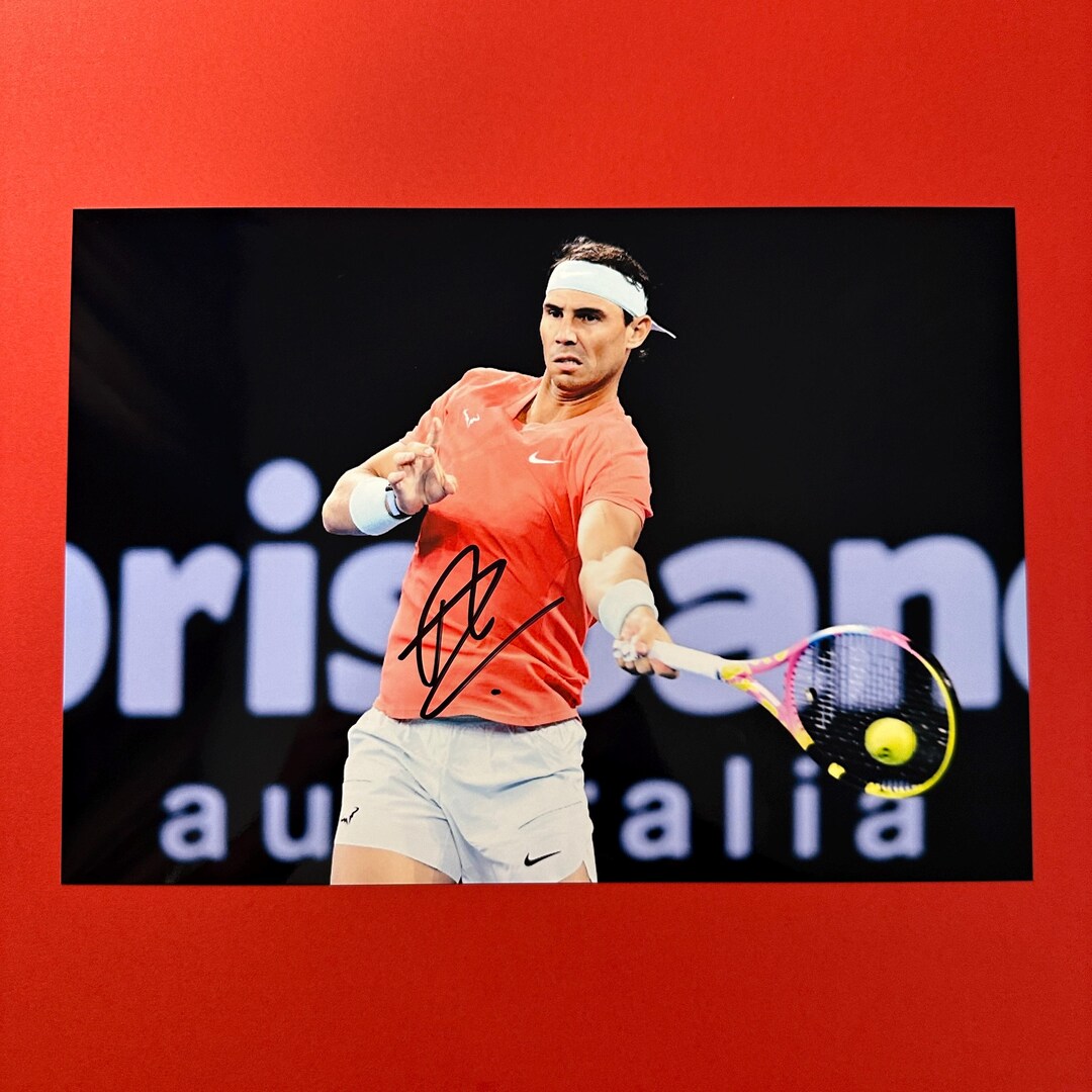 RAFAEL NADAL - Authentic Hand-signed Photo Autograph With Coa - Etsy