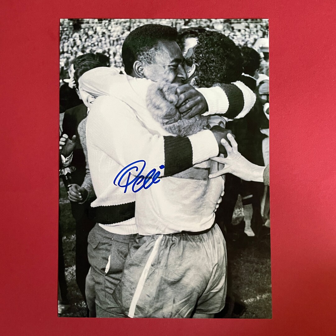 Rare PELE - Authentic Hand-signed Photo Autograph With Coa - Etsy