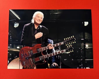 JIMMY PAGE / Led Zeppelin - Authentic Hand-signed Photo Autograph With ...
