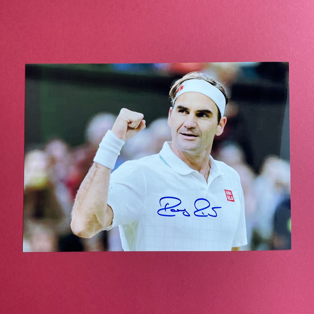 ROGER FEDERER Authentic Hand-signed Photo Autograph With Coa - Etsy