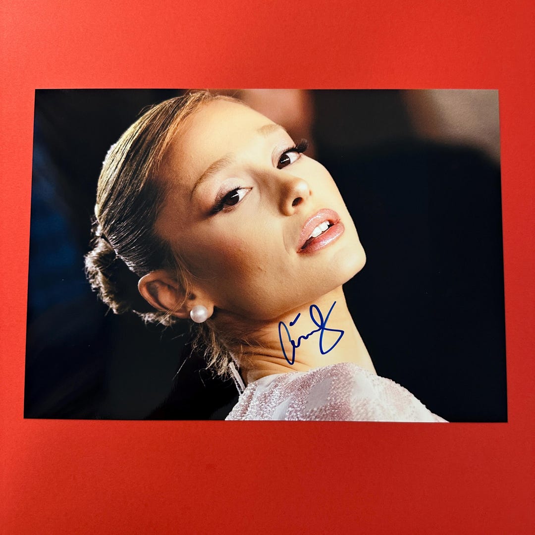 ARIANA GRANDE - Authentic Hand-signed Photo Autograph With Coa - Etsy