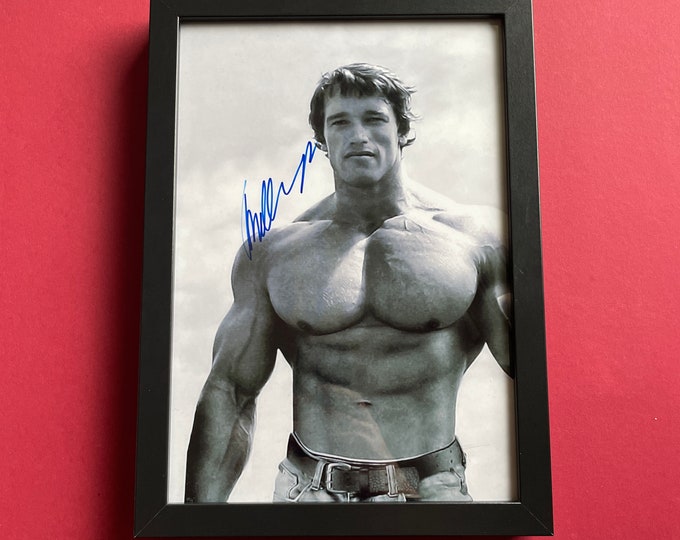 Framed ARNOLD SCHWARZENEGGER Authentic Hand-signed Photo Autograph With ...