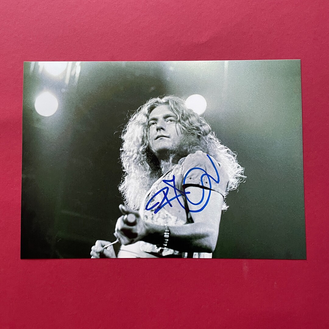 ROBERT PLANT / Led Zeppelin Authentic Hand-signed Photo Autograph With ...
