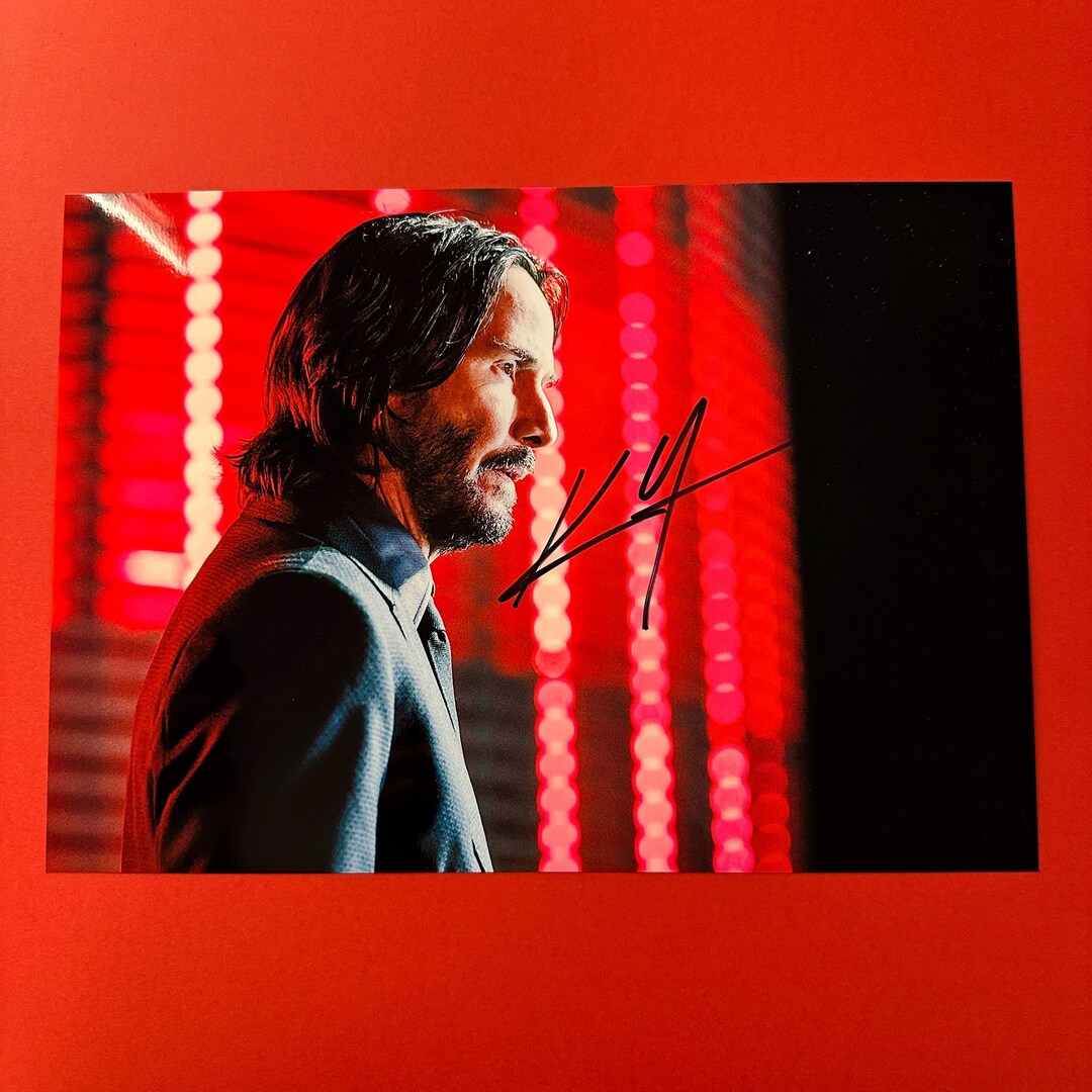 KEANU REEVES - Authentic Hand-signed Photo Autograph With Coa - Etsy