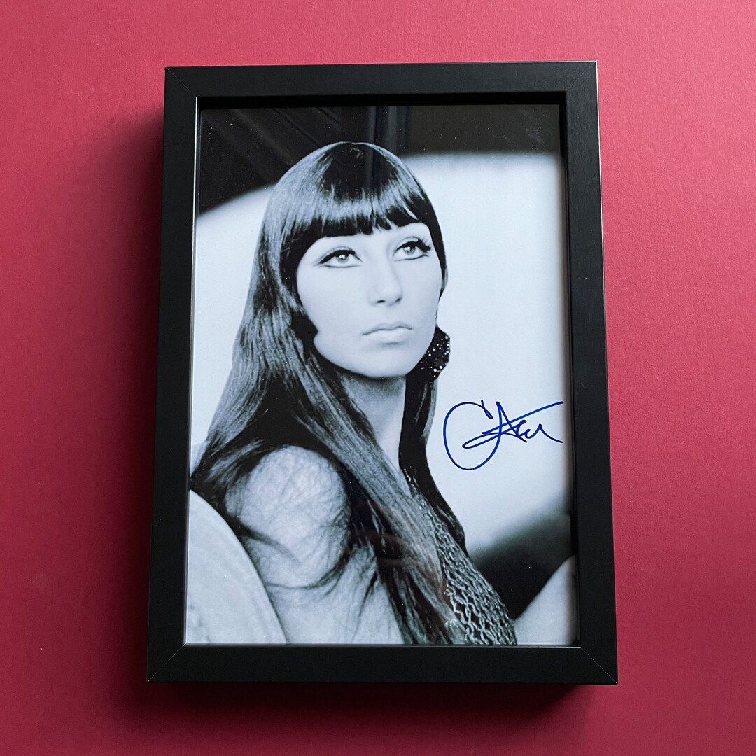 Framed CHER Authentic Hand-signed Photo Autograph With Coa - Etsy
