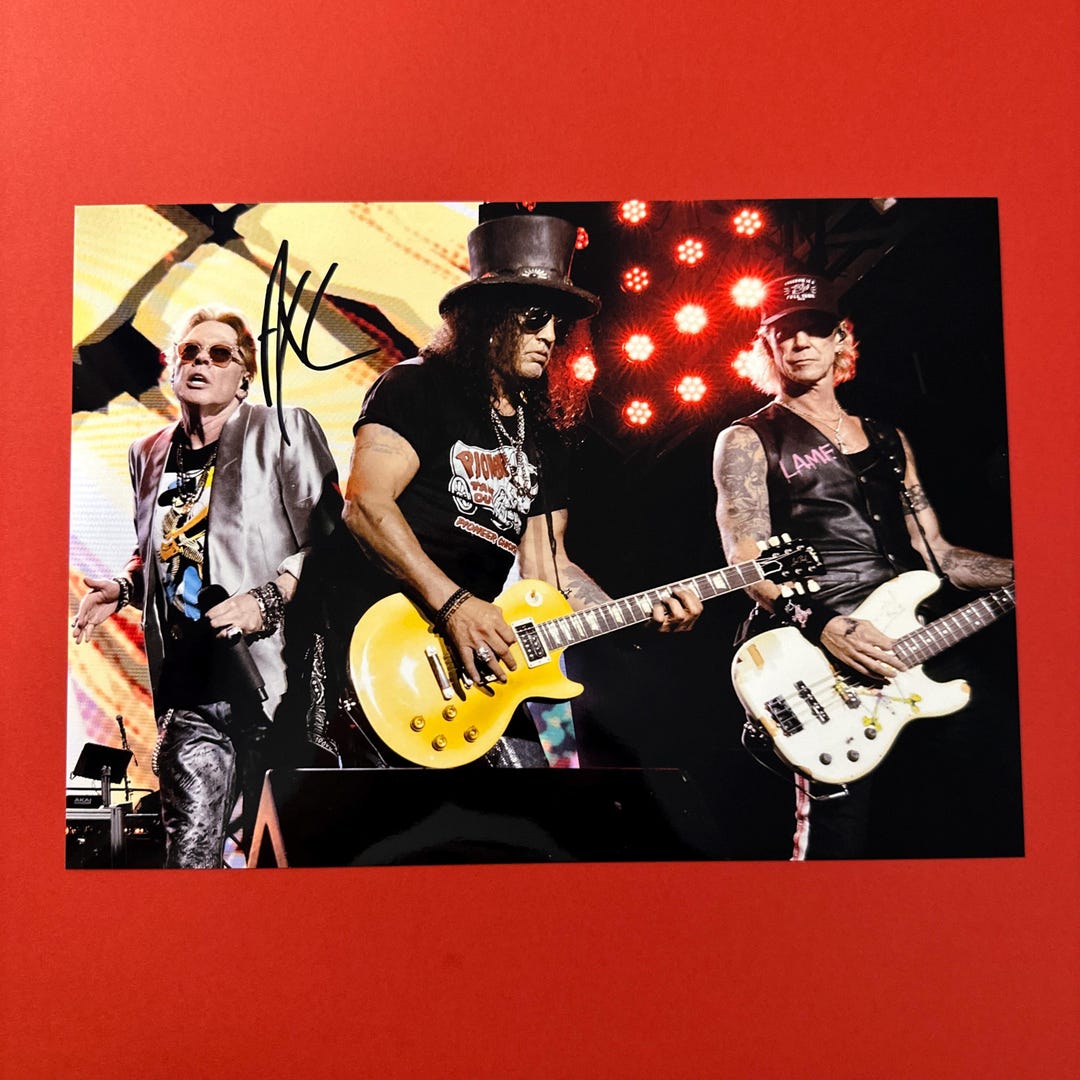 AXL ROSE / Guns'n'roses - Authentic Hand-signed Photo Autograph With ...