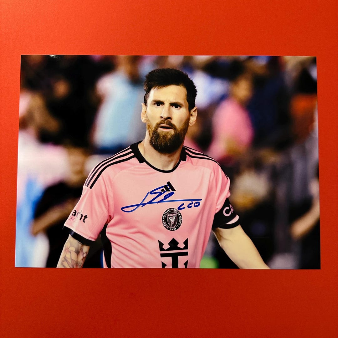 LIONEL MESSI - Authentic Hand-signed Photo Autograph With Coa - Etsy