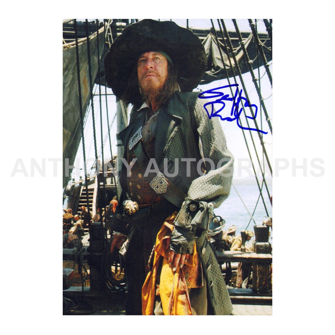 GEOFFREY RUSH / Pirates of the Caribbean: Captain Barbossa - Authentic ...