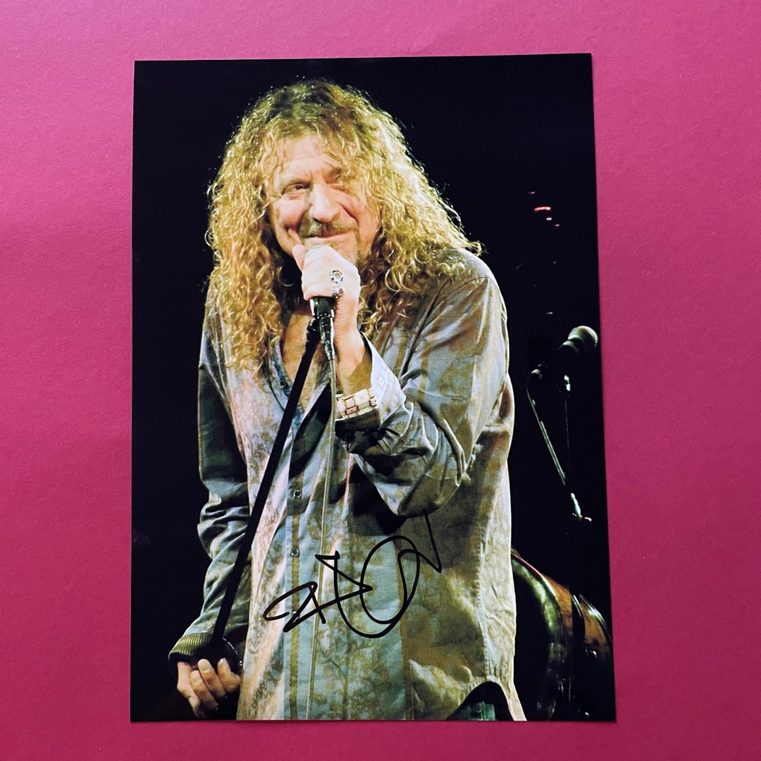 ROBERT PLANT / Led Zeppelin - Authentic Hand-signed Photo Autograph ...