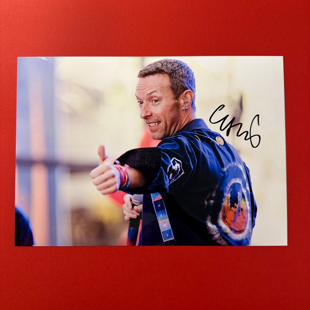 CHRIS MARTIN / Coldplay - Authentic Hand-signed Photo Autograph With ...