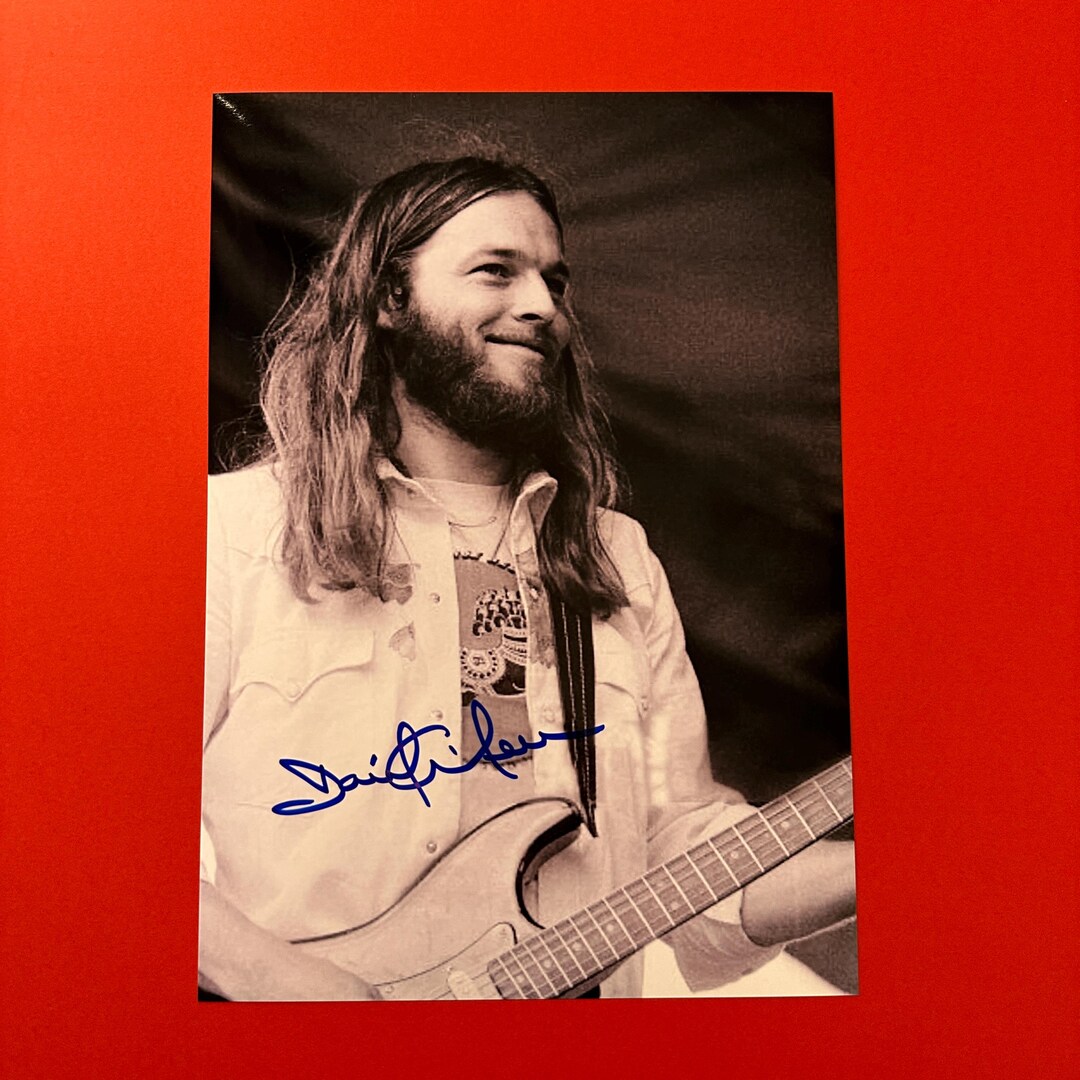 DAVID GILMOUR / Pink Floyd - Authentic Hand-signed Photo Autograph With ...