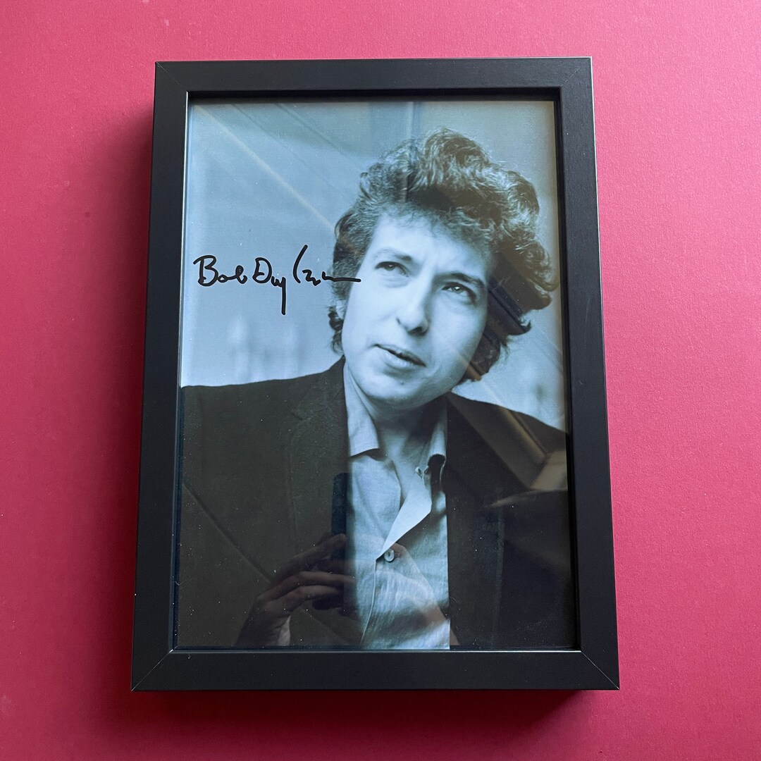Framed BOB DYLAN Authentic Hand-signed Photo Autograph With Coa - Etsy