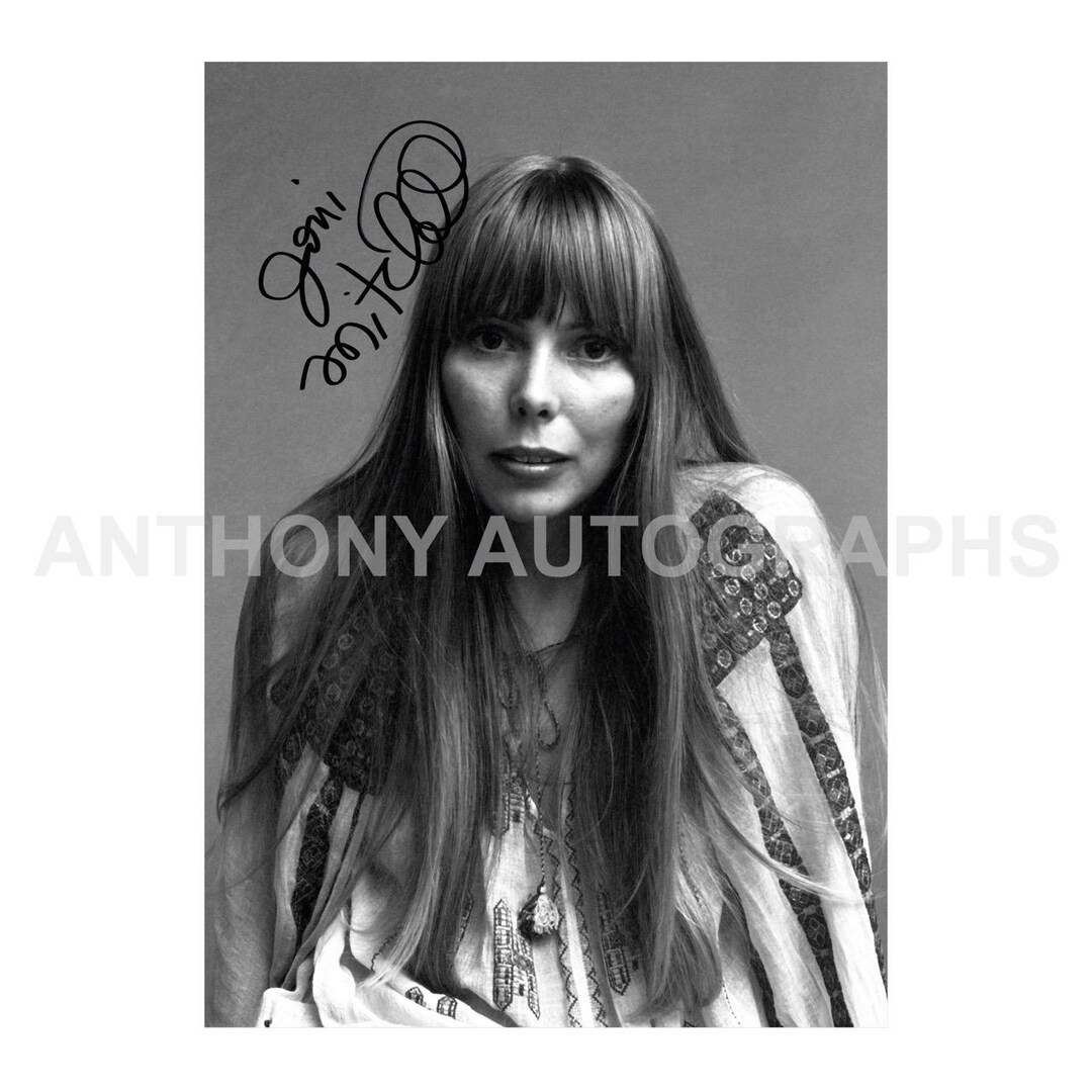 JONI MITCHELL - Authentic Hand-signed Photo Autograph With Coa - Etsy