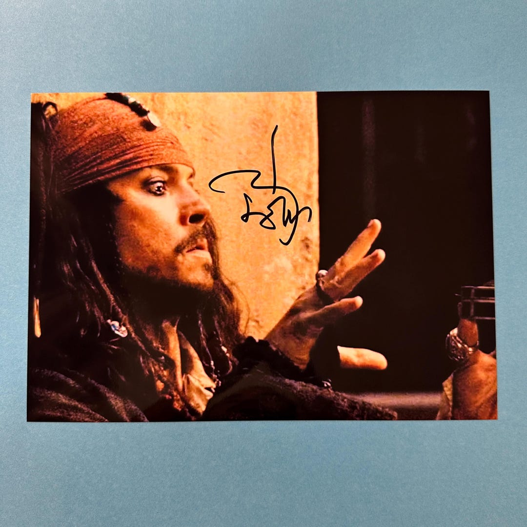 JOHNNY DEPP - Authentic Hand-signed Photo Autograph With Coa - Etsy