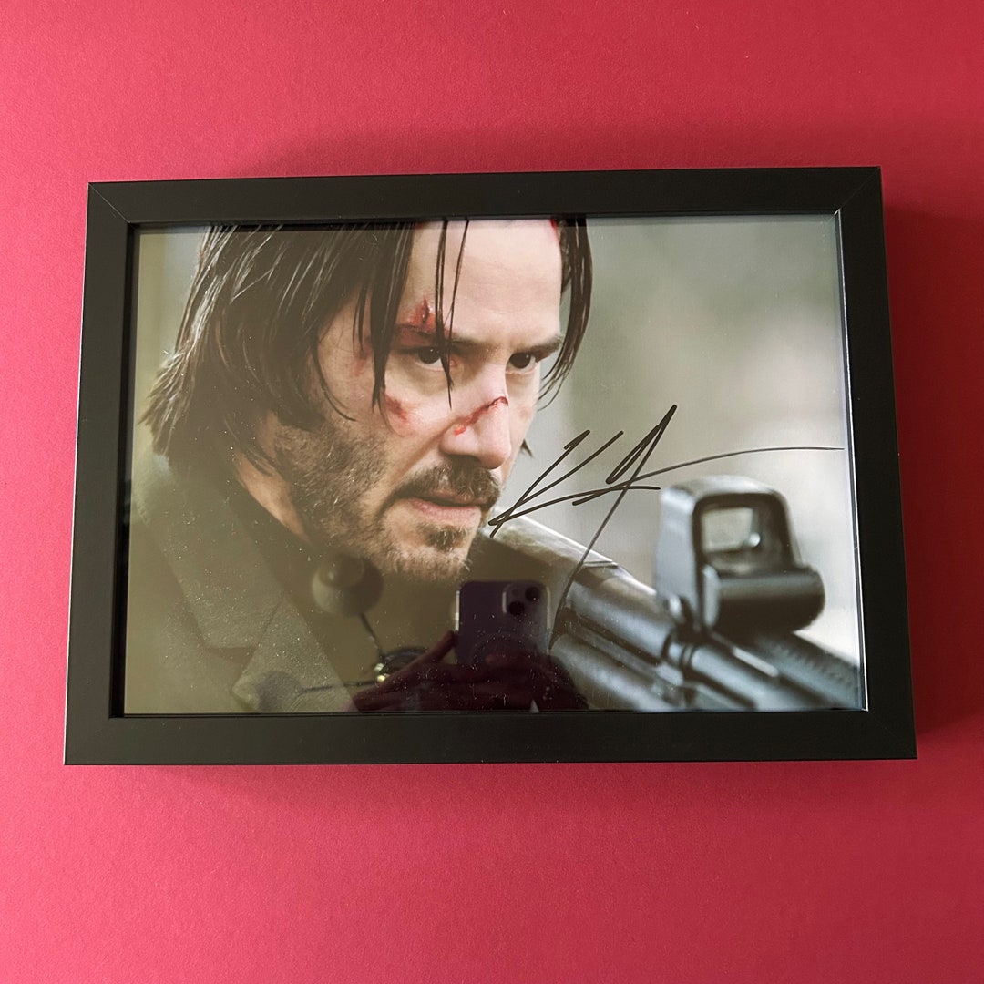 Framed KEANU REEVES Authentic Hand-signed Photo Autograph - Etsy
