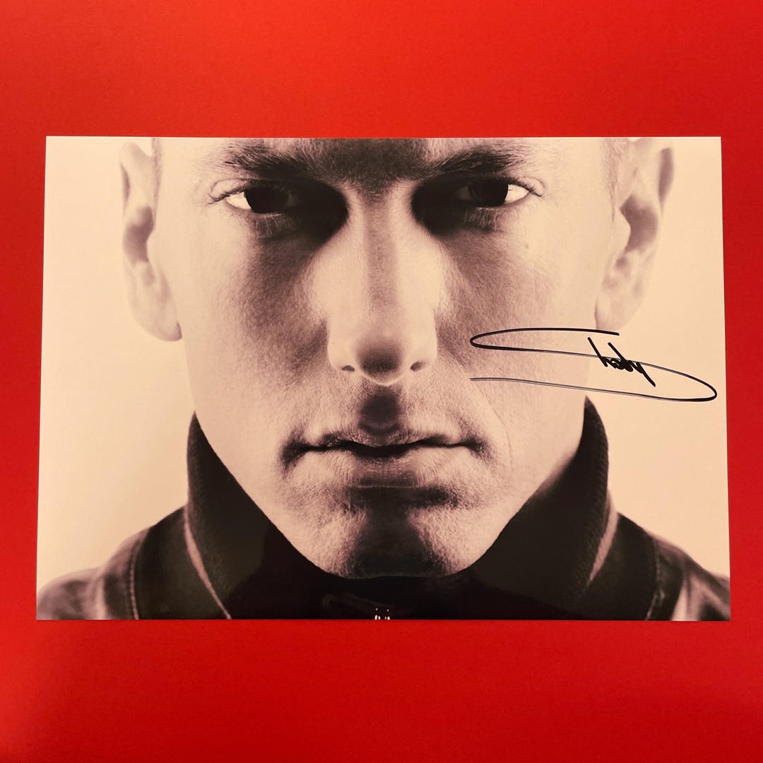 EMINEM - Authentic Hand-signed Photo Autograph With Coa - Etsy