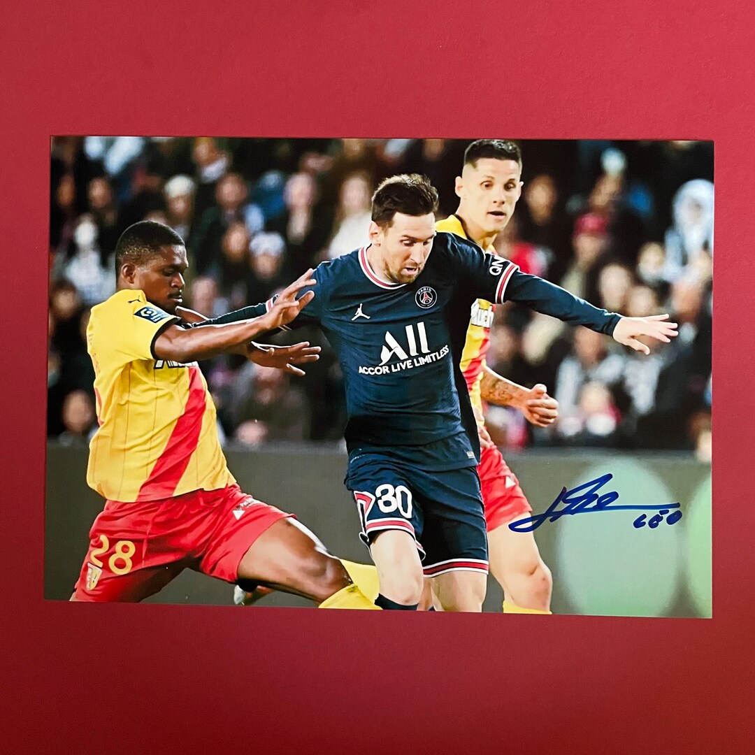 LIONEL MESSI Authentic Hand-signed Photo Autograph With Coa - Etsy