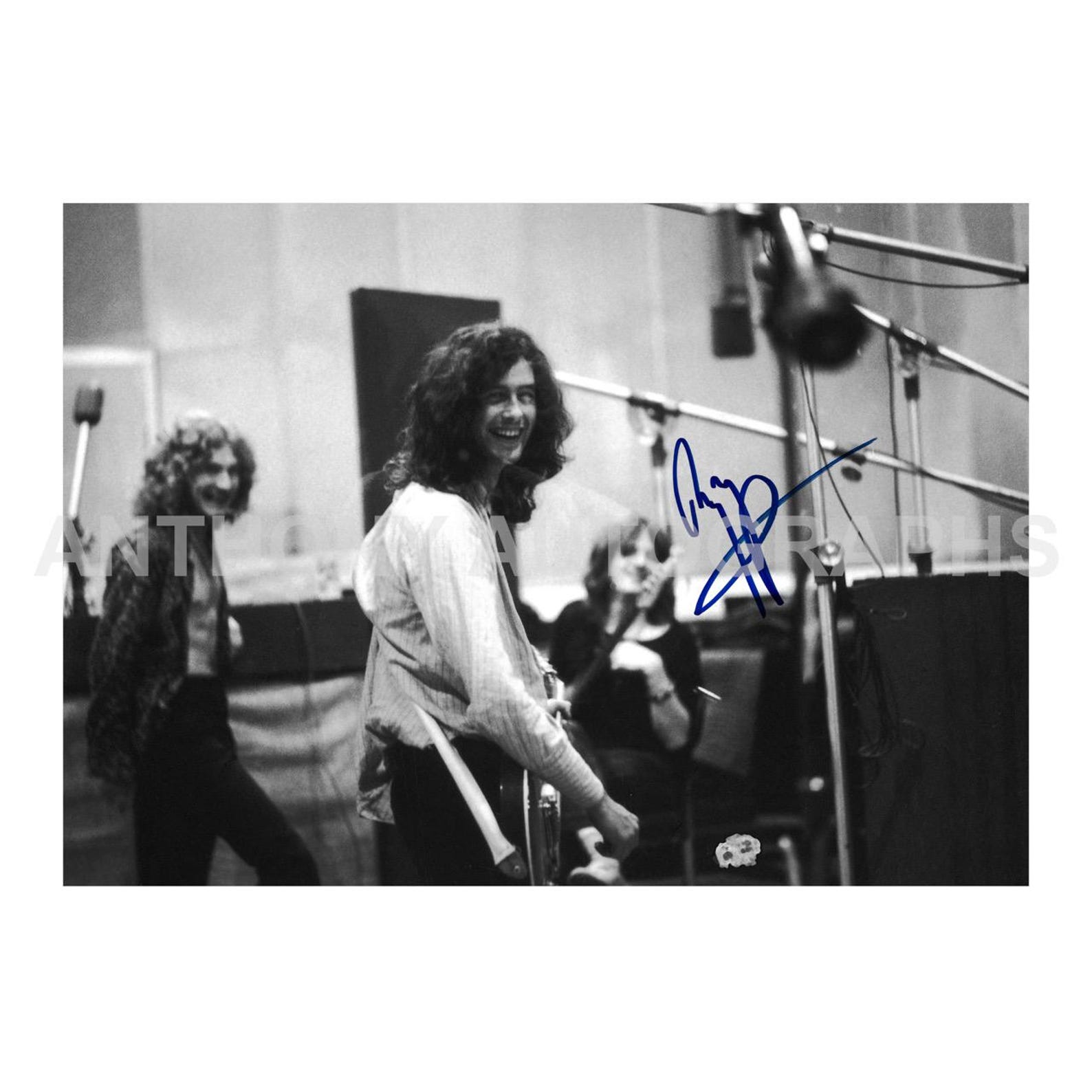 JIMMY PAGE / Led Zeppelin - Authentic Hand-signed Photo Autograph With ...
