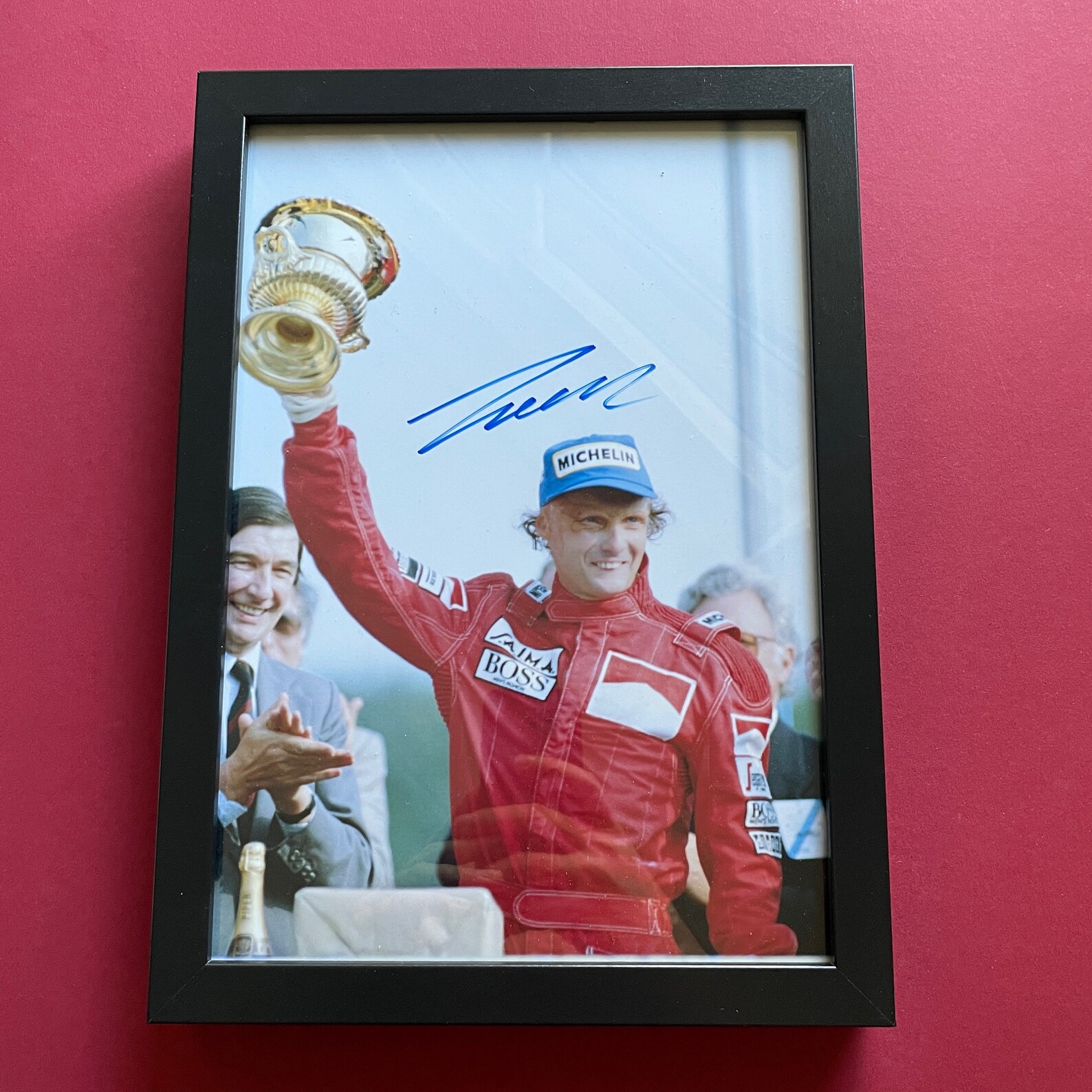 Framed NIKI LAUDA Authentic Hand-signed Photo Autograph With - Etsy