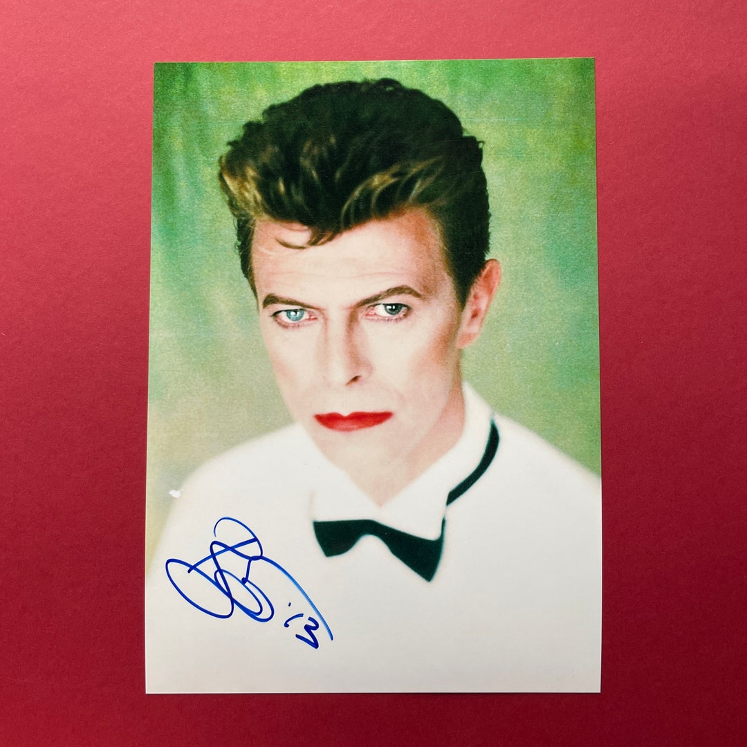 DAVID BOWIE Authentic Hand-signed Photo Autograph With Coa - Etsy