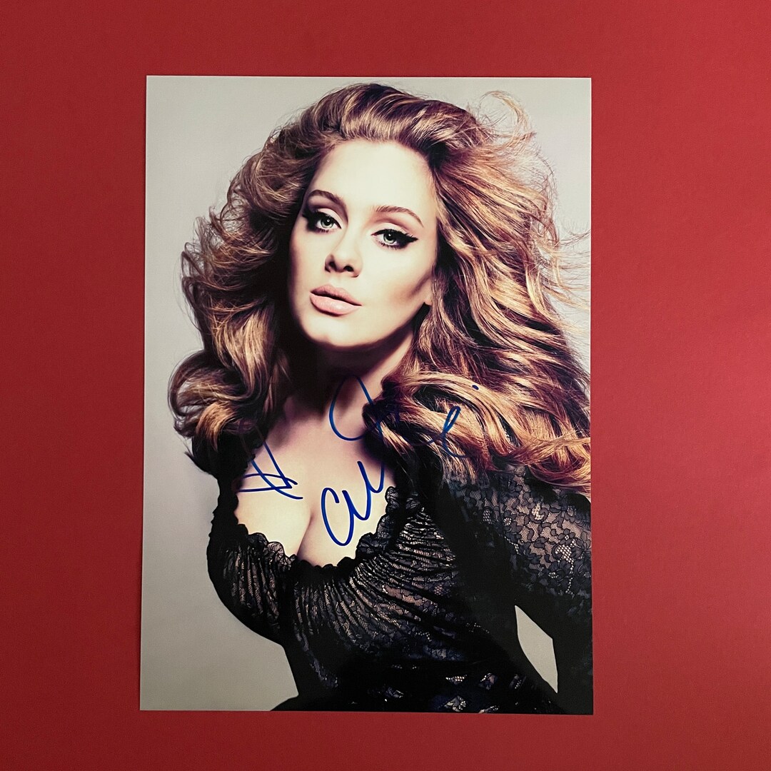 ADELE Authentic Hand-signed Photo Autograph With Coa - Etsy