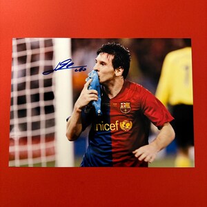 LIONEL MESSI - Authentic Hand-signed Photo Autograph With Coa - Etsy
