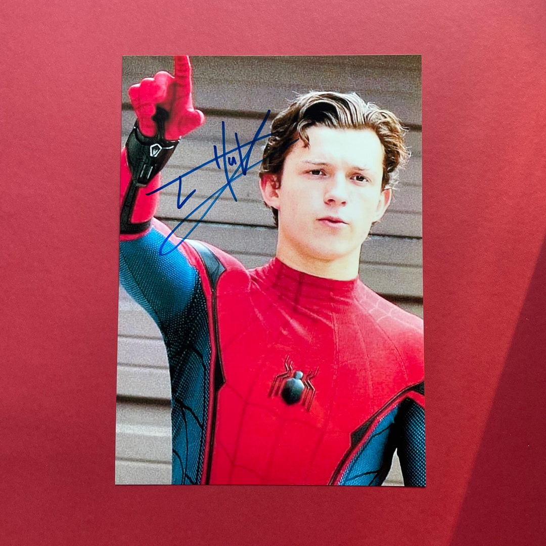 TOM HOLLAND - Authentic Hand-signed Photo Autograph With Coa - Etsy