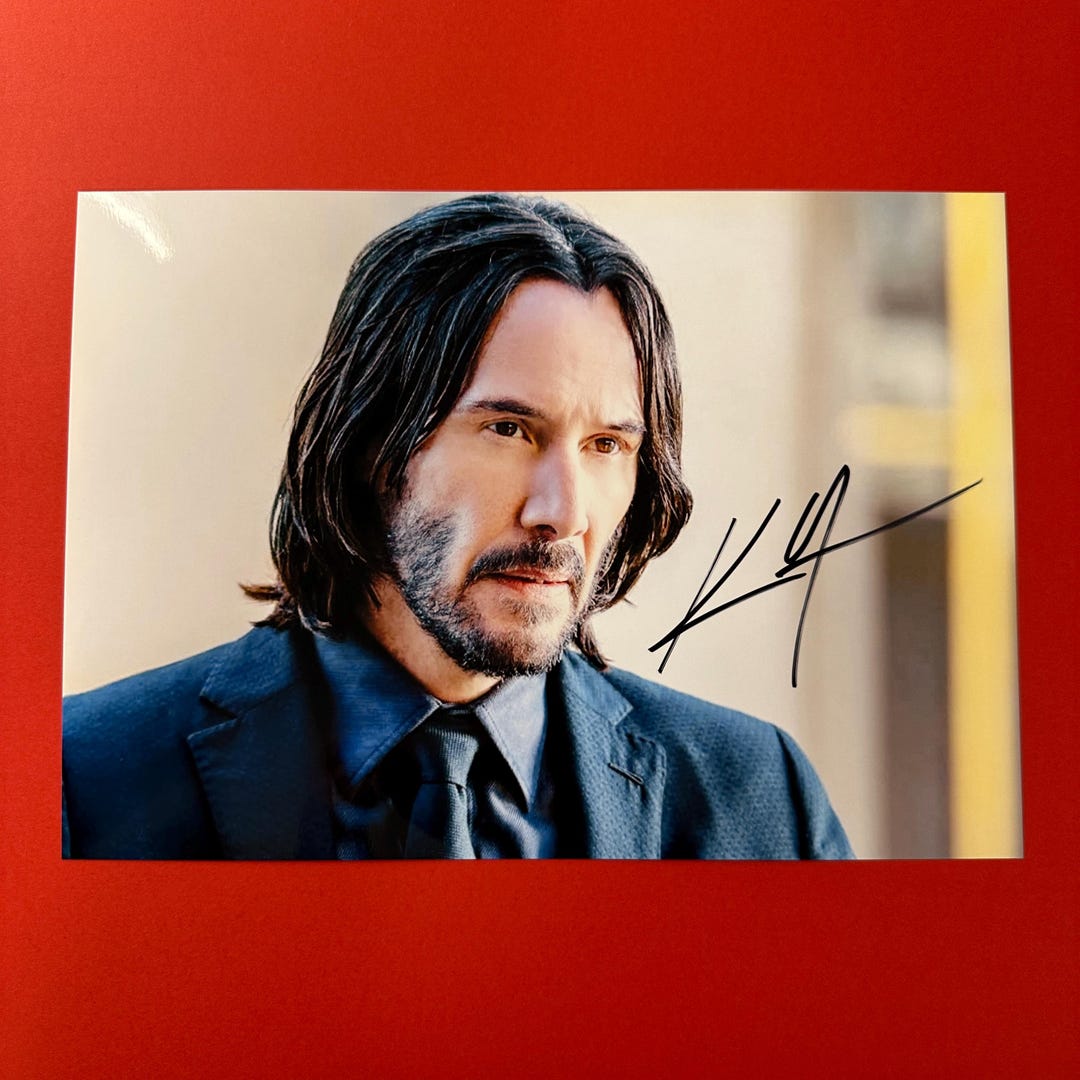 KEANU REEVES - Authentic Hand-signed Photo Autograph With Coa - Etsy
