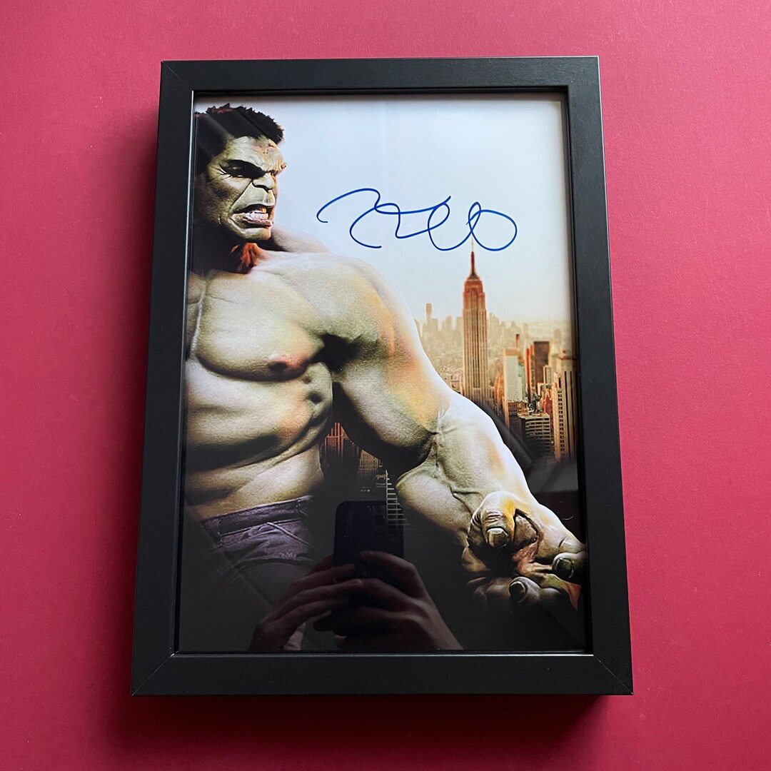 Framed MARK RUFFALO / Avengers: Hulk Authentic Hand-signed - Etsy