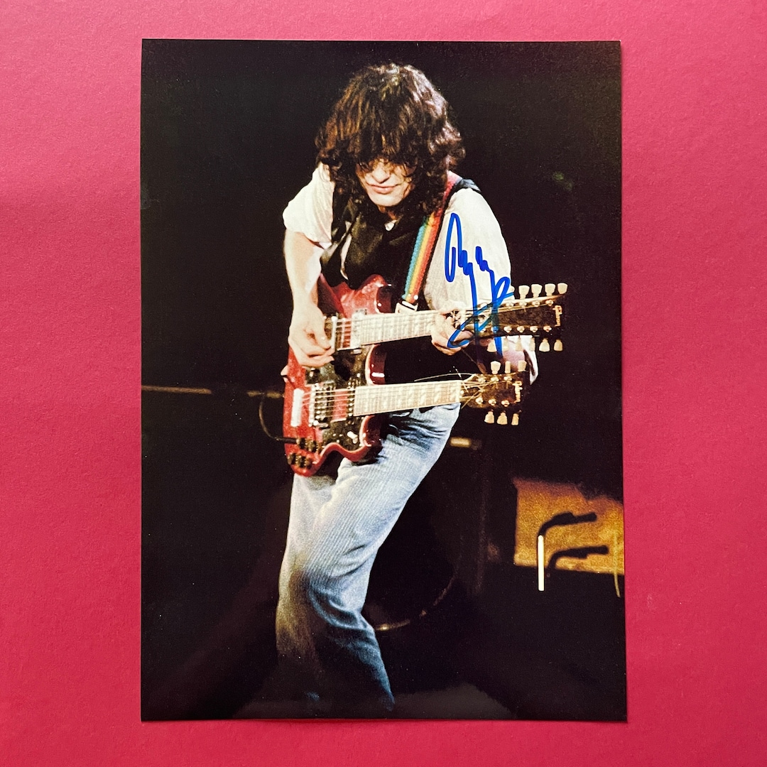 JIMMY PAGE / Led Zeppelin - Authentic Hand-signed Photo Autograph With ...
