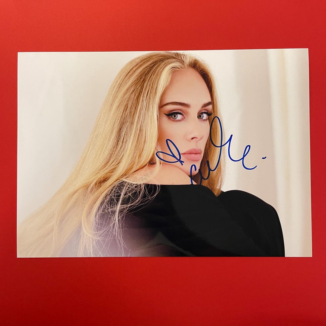ADELE Authentic Hand-signed Photo Autograph With Coa - Etsy
