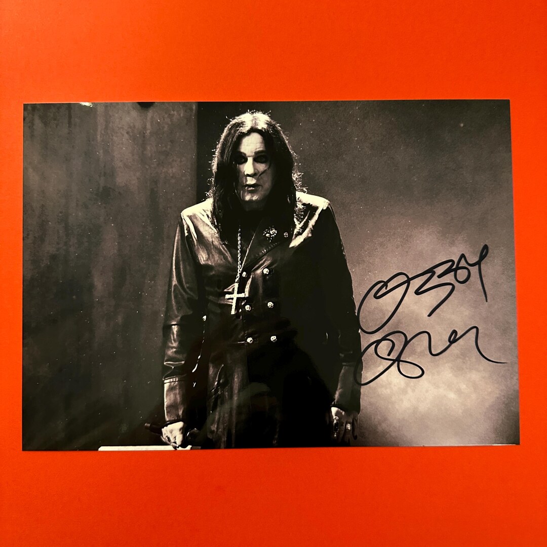OZZY OSBOURNE - Authentic Hand-signed Photo Autograph With Coa - Etsy