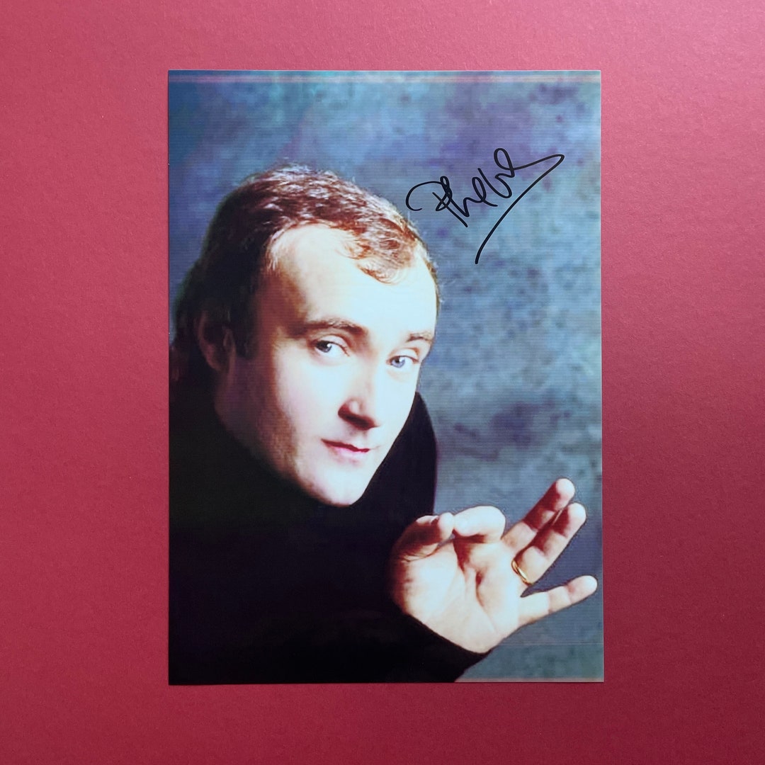 PHIL COLLINS Authentic Hand-signed Photo Autograph With Coa - Etsy