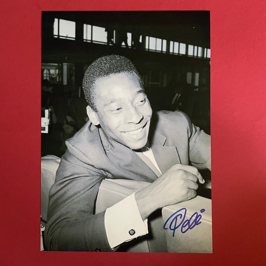 Rare PELE Authentic Hand-signed Photo Autograph With Coa - Etsy