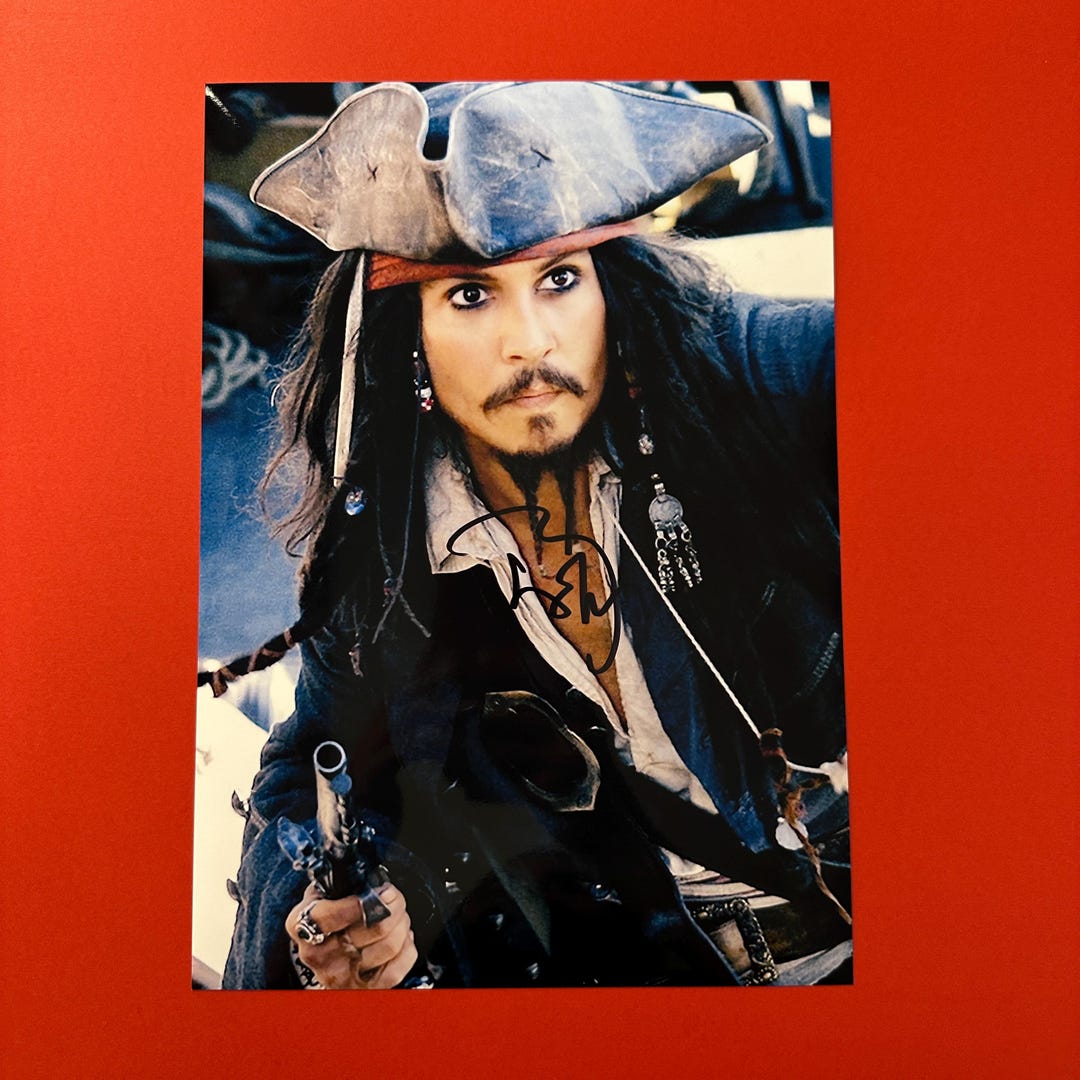 JOHNNY DEPP - Authentic Hand-signed Photo Autograph With Coa - Etsy