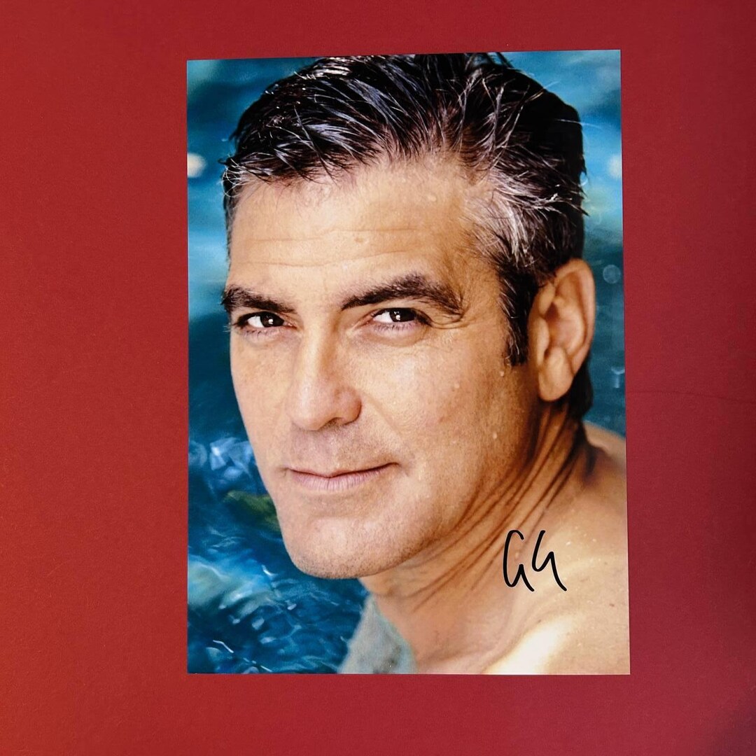 GEORGE CLOONEY - Authentic Hand-signed Photo Autograph With Coa - Etsy