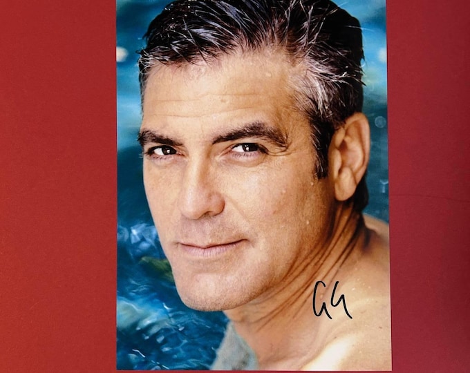 GEORGE CLOONEY - Authentic Hand-signed Photo Autograph With Coa - Etsy