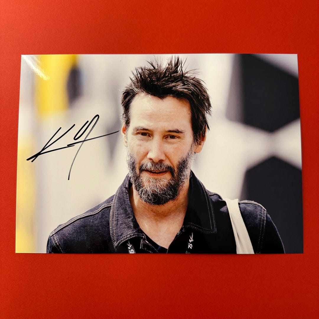 KEANU REEVES Authentic Hand-signed Photo Autograph With Coa - Etsy