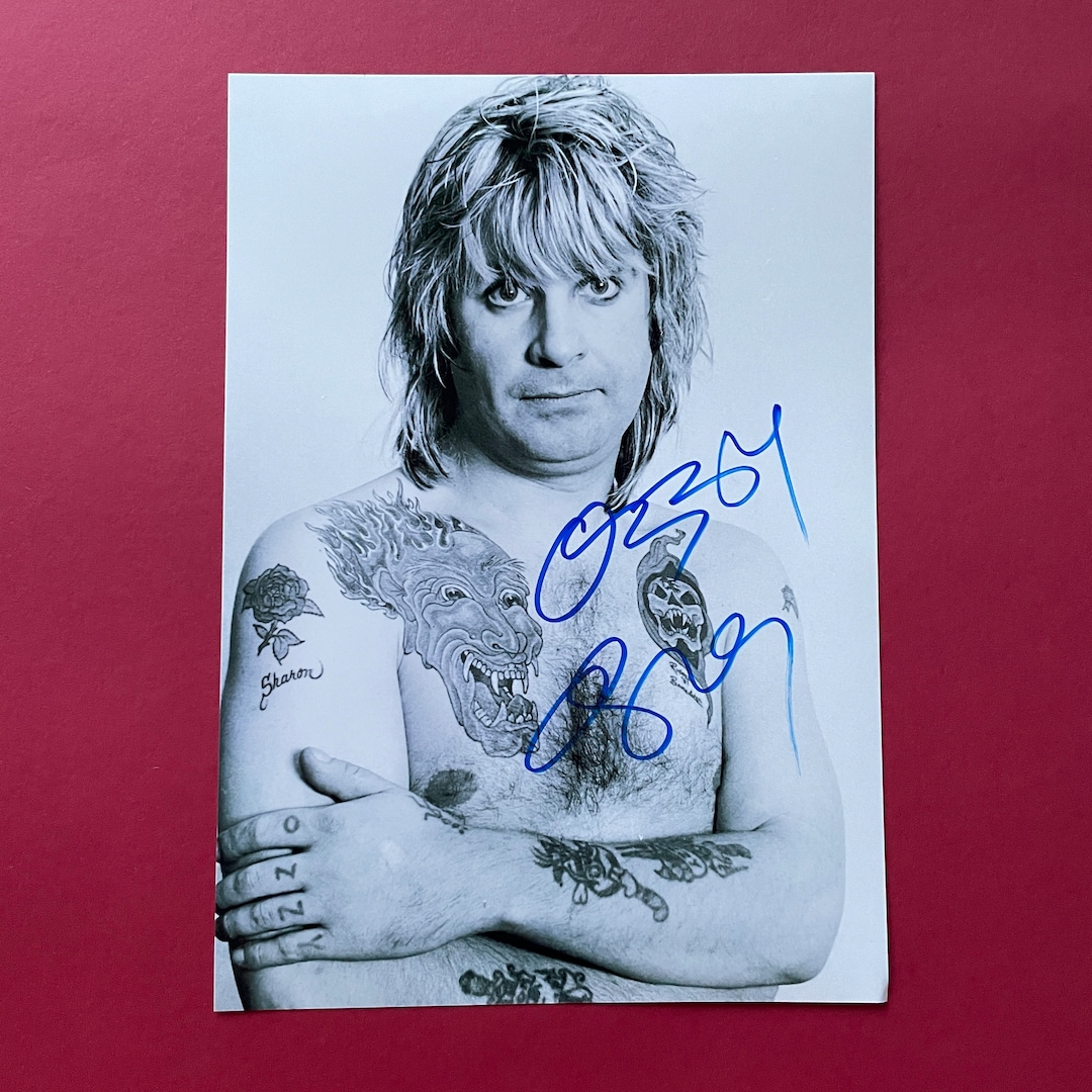 OZZY OSBOURNE Authentic Hand-signed Photo Autograph With Coa - Etsy