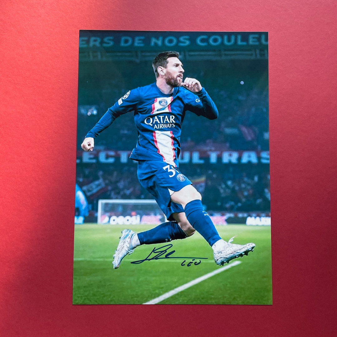 LIONEL MESSI Authentic Hand-signed Photo Autograph With Coa - Etsy