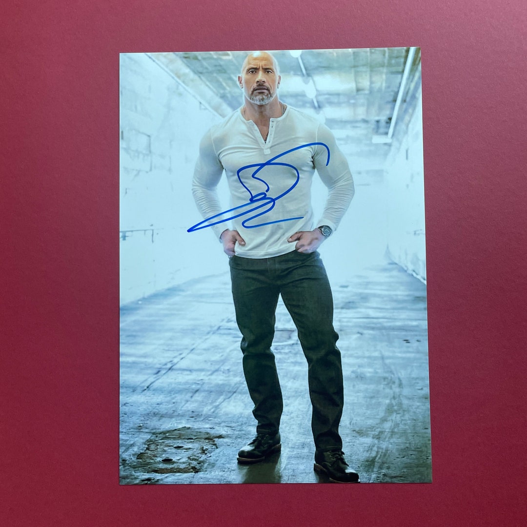 DWAYNE the Rock JOHNSON Authentic Hand-signed Photo Autograph With Coa ...