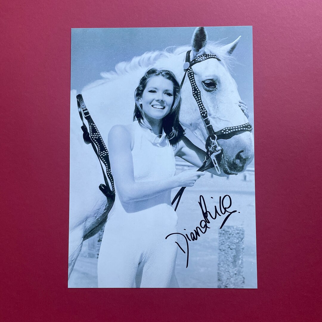 DIANA RIGG - Authentic Hand-signed Photo Autograph With Coa - Etsy