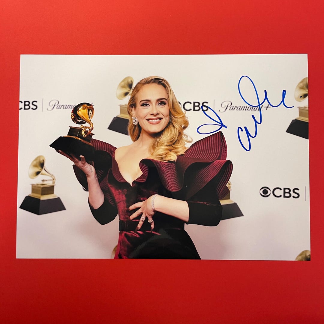 ADELE - Authentic Hand-signed Photo Autograph With Coa - Etsy