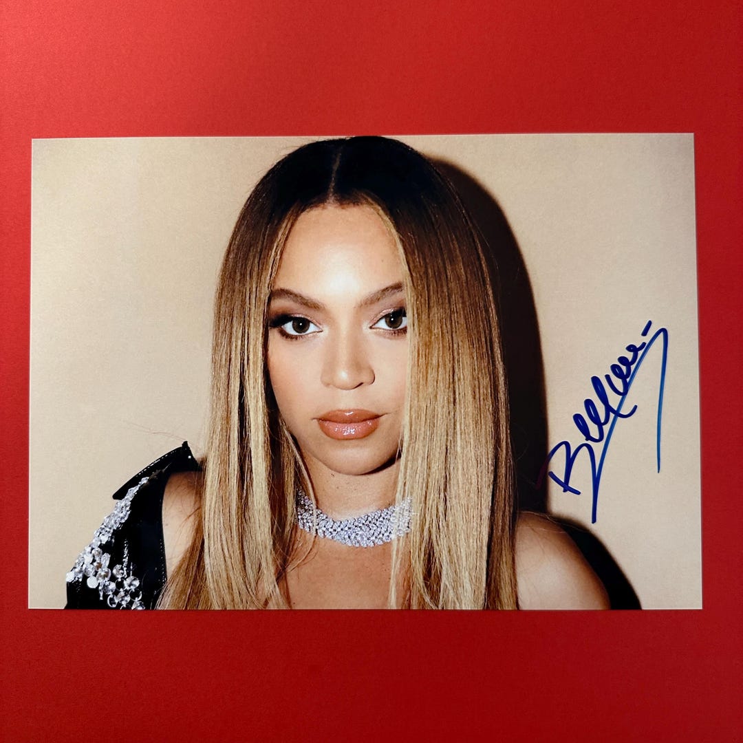 BEYONCE Authentic Hand-signed Photo Autograph With Coa - Etsy